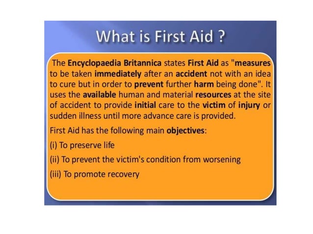 First aid | PPT