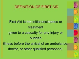First aid | PPT | First Aid | Injuries
