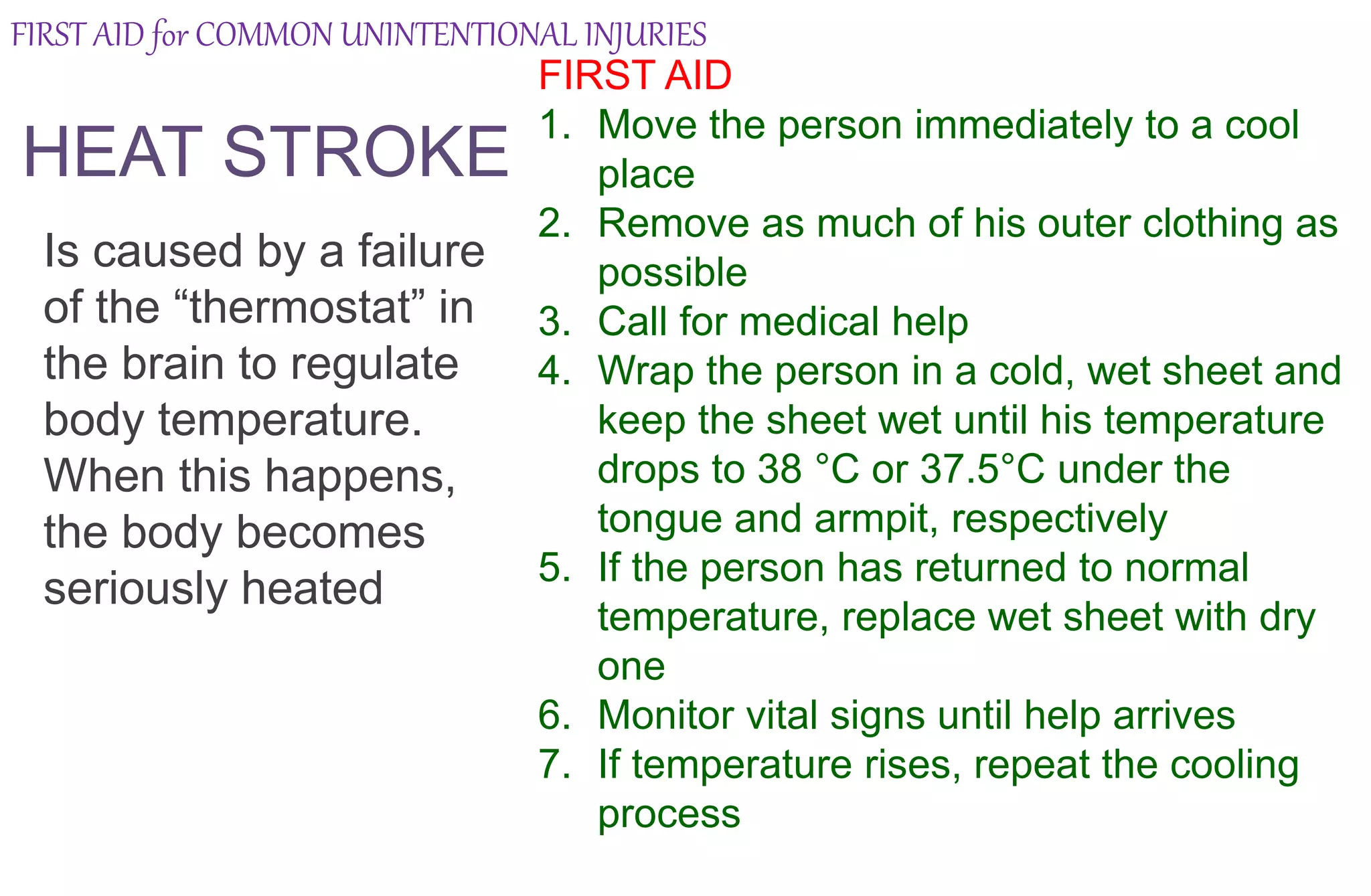 First aid MAPEH9 Health Education | PPTX