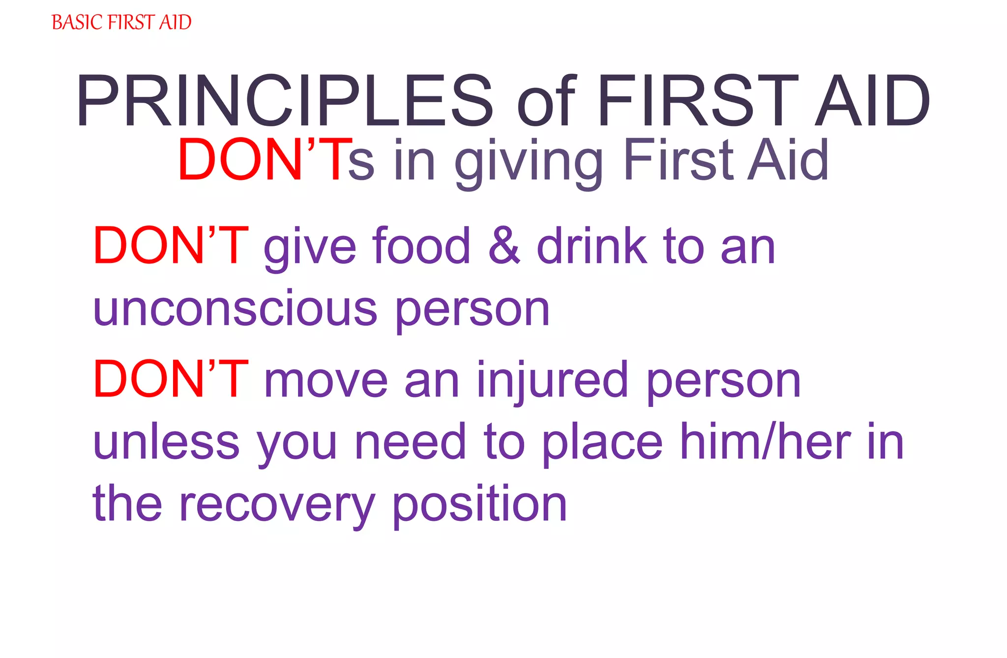 First aid MAPEH9 Health Education | PPTX