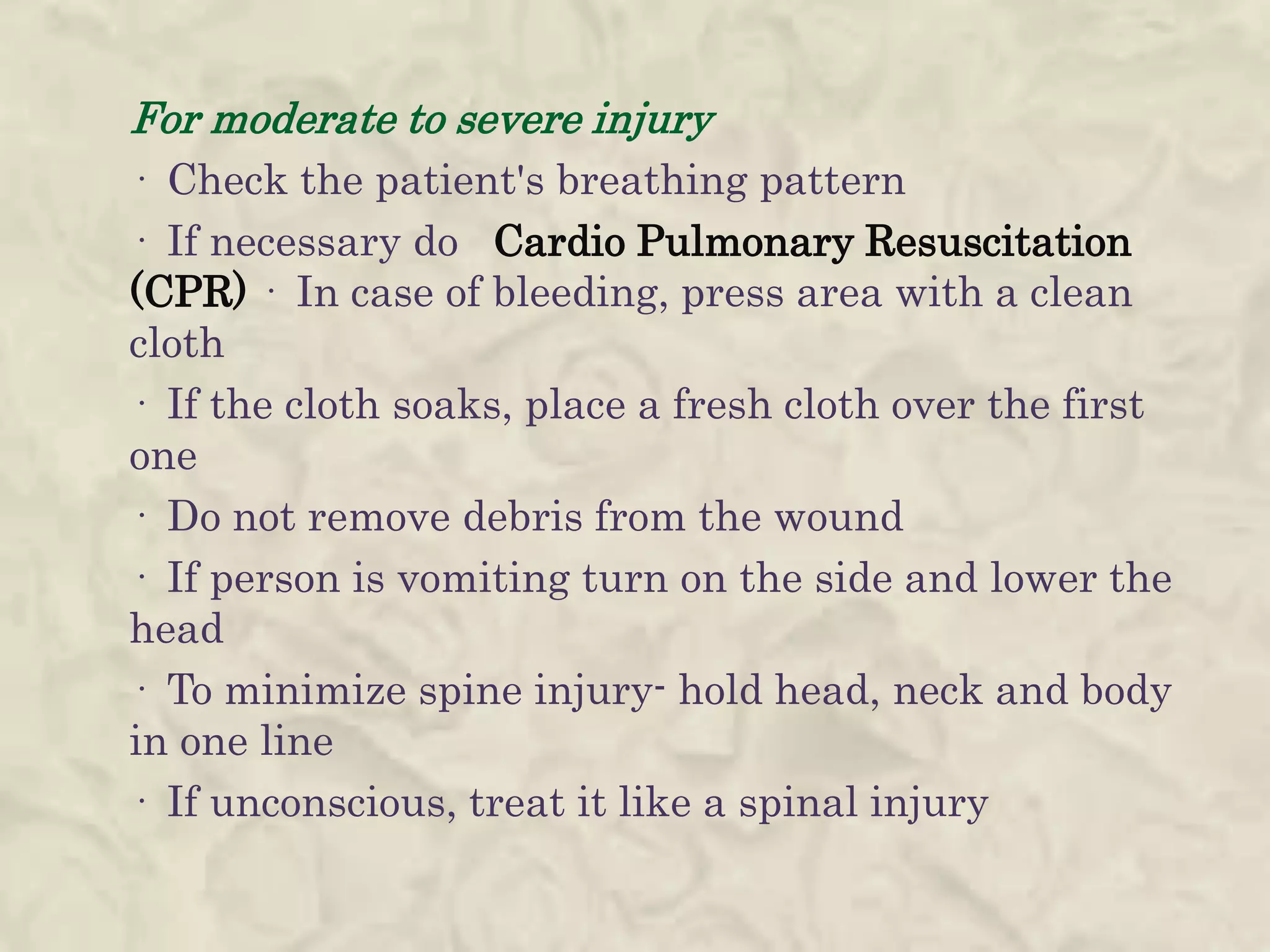 First aid | PPTX
