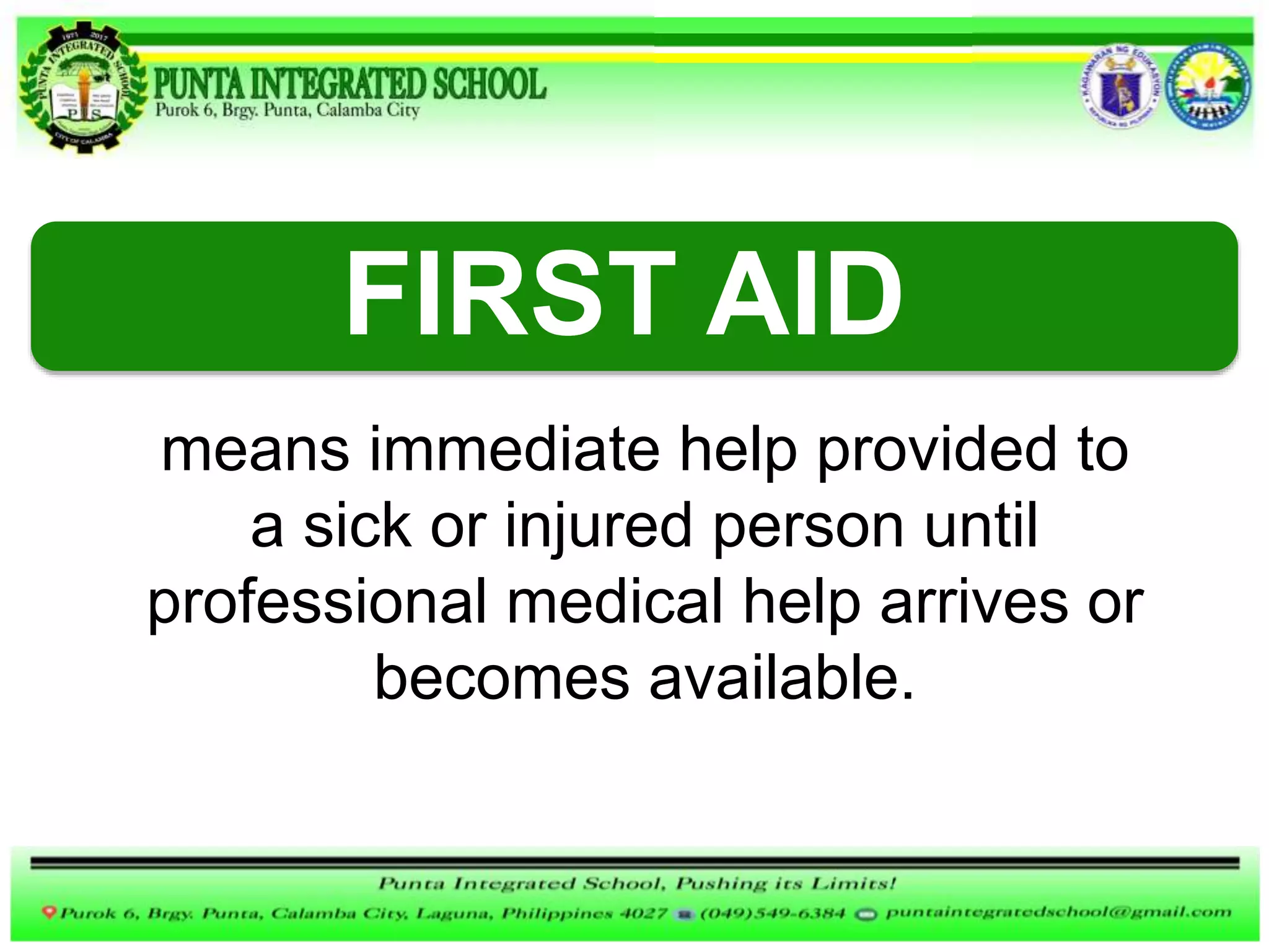 First aid | PPTX