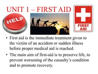 First aid | PPTX