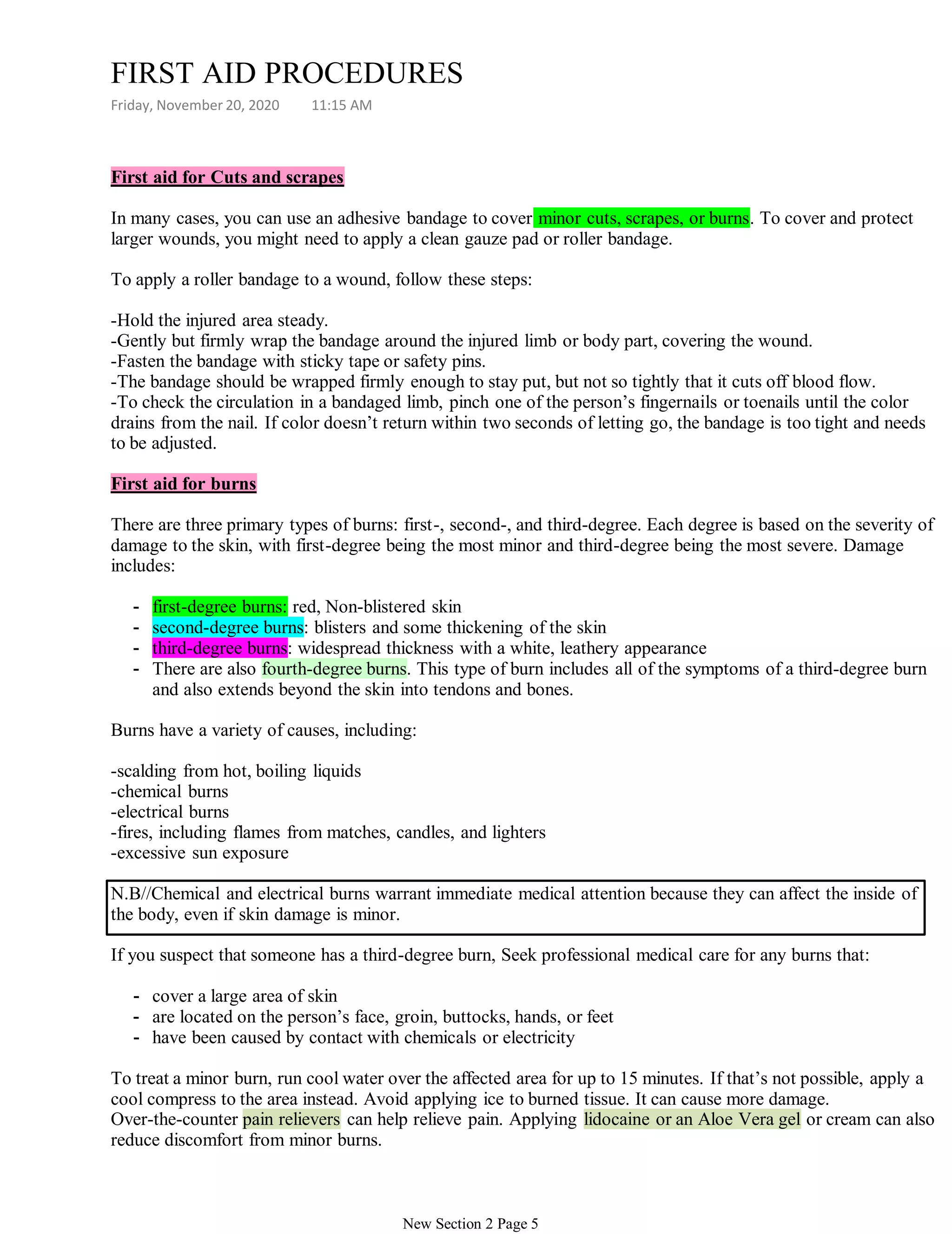 Basic First aid | PDF