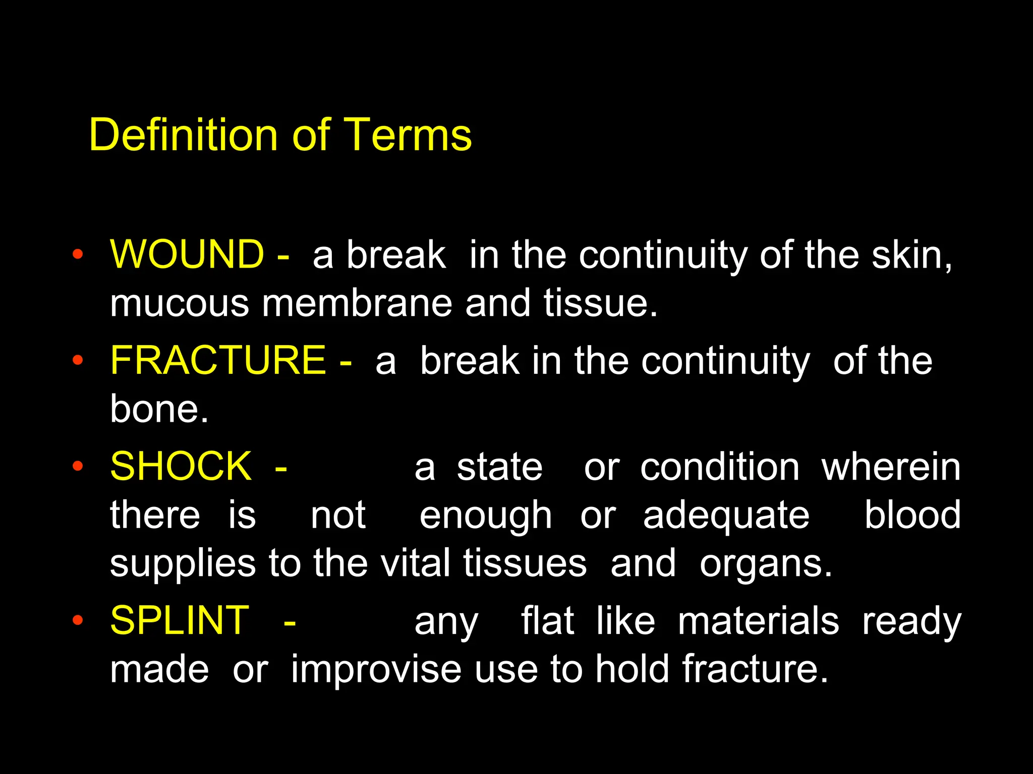 Definition and Importance of the First Aid | PPT