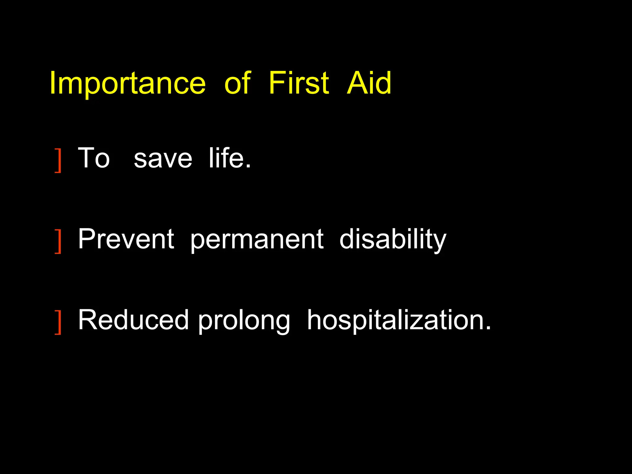 Definition and Importance of the First Aid | PPT