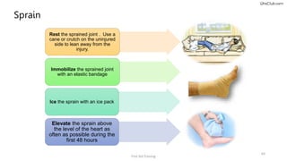 First aid safety ppt about how to do proper first aid treatment | PPTX