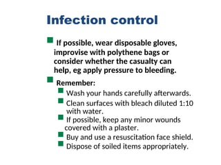 Importance and principles involved in first aid | PPT