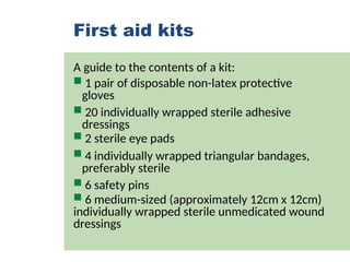 Importance and principles involved in first aid | PPT