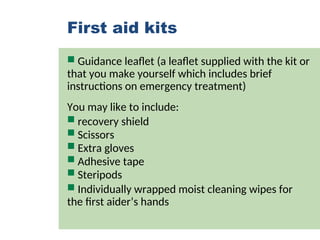 Importance and principles involved in first aid | PPT