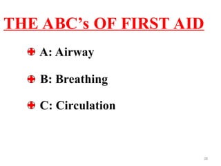 Importance and principles involved in first aid | PPT