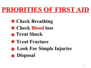 Importance and principles involved in first aid | PPT