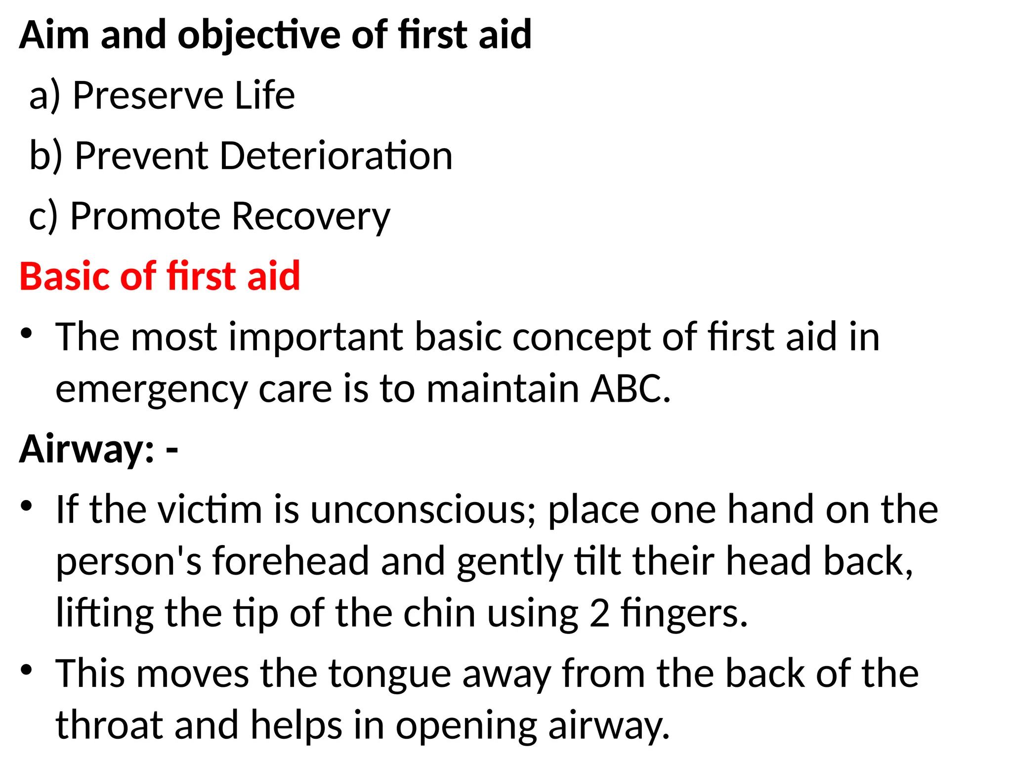 First Aid.pptx of community pharmacy, cc | PPTX