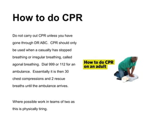 First aid, emergency procedures, self aid.pptx