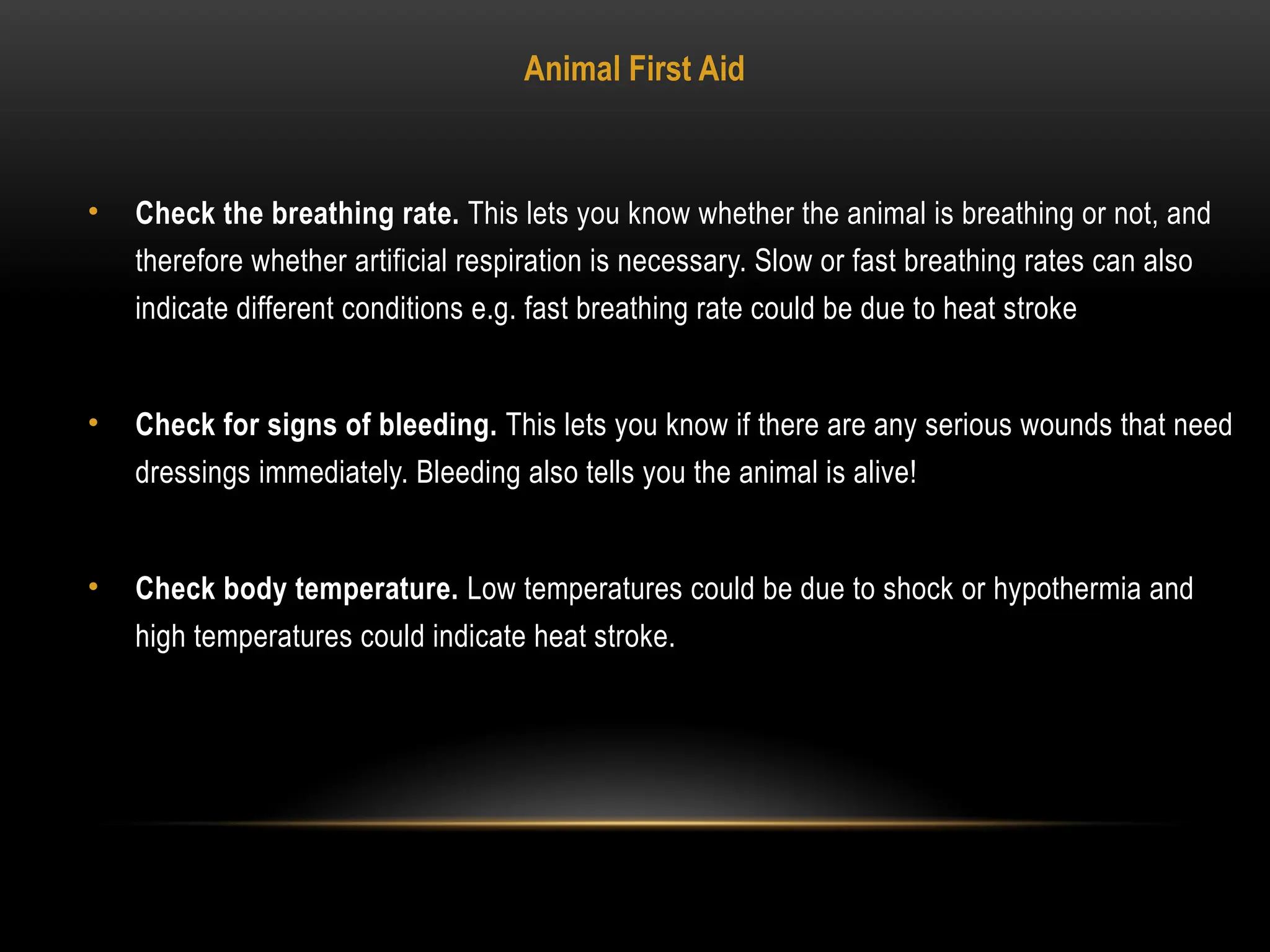 first aid for animals livestock animals .pptx