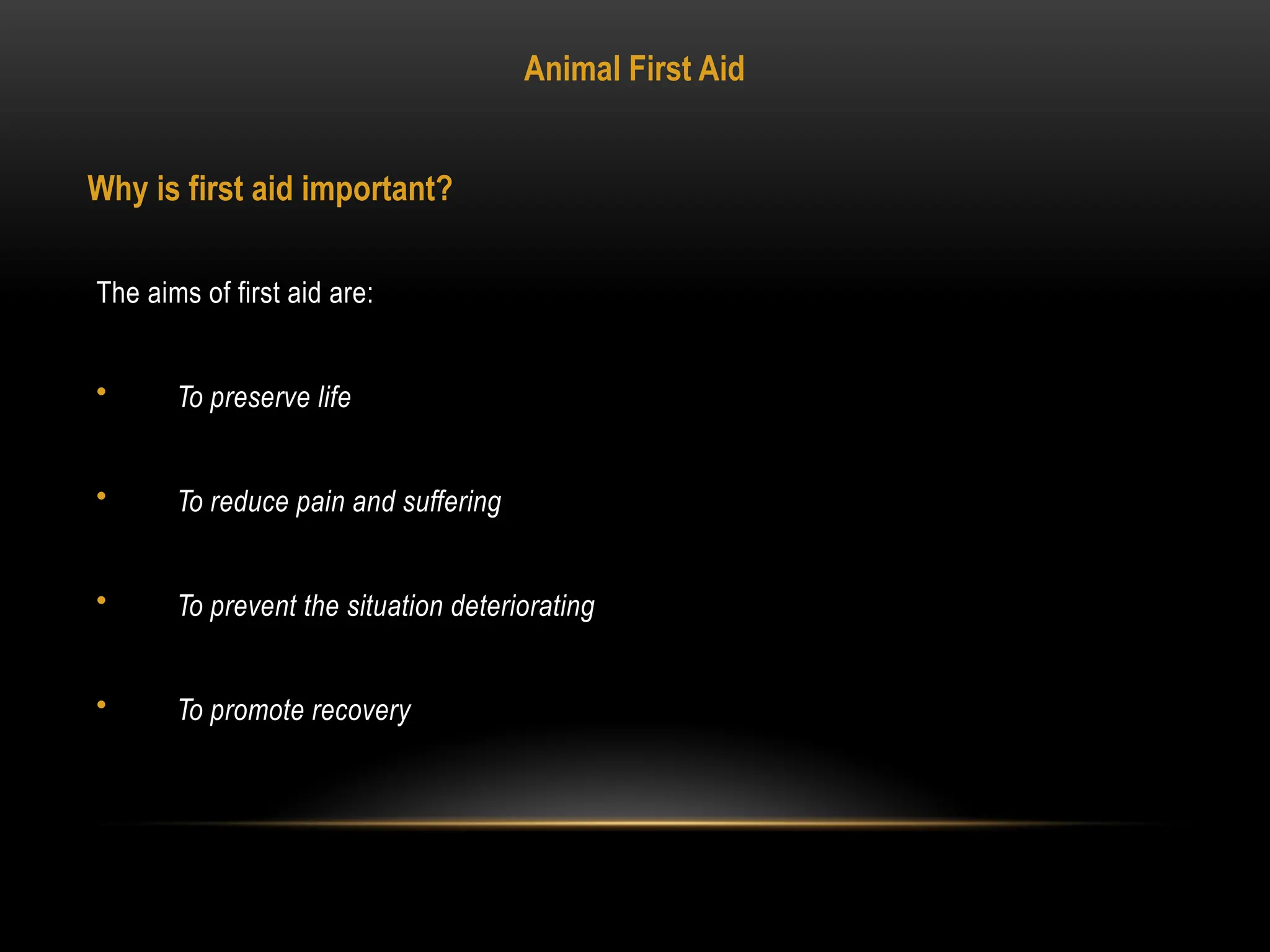 first aid for animals livestock animals .pptx