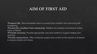 unit No -1 first aid.pptx by Jaidev Pandey | PPTX