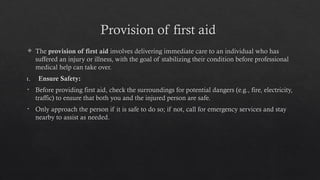 unit No -1 first aid.pptx by Jaidev Pandey | PPTX