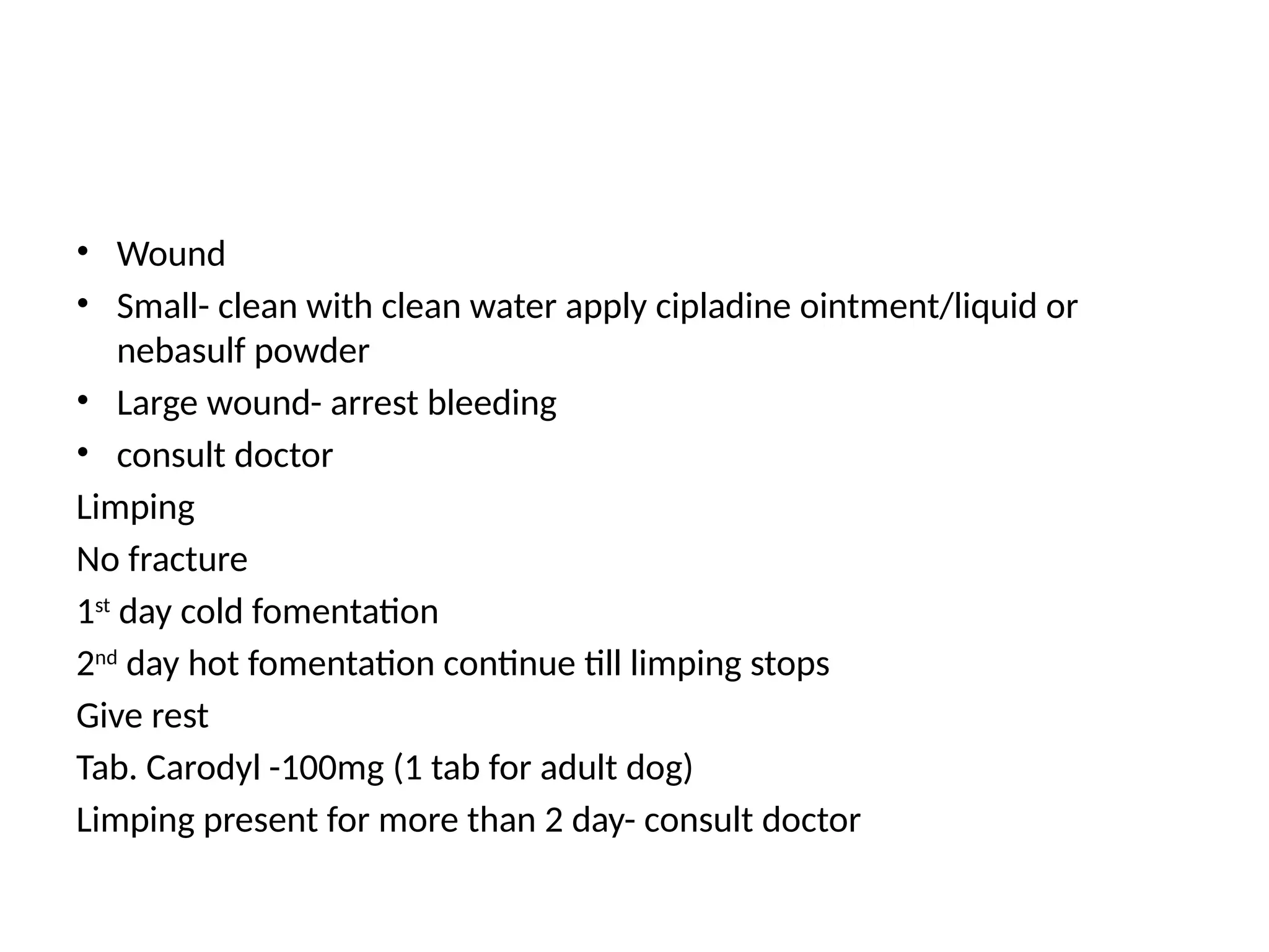 first aid for canine/feline ...