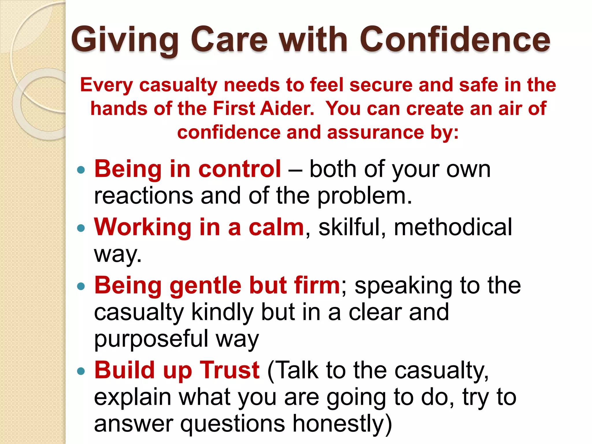 First aid (entire presentation) | PPTX