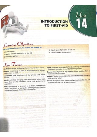 First Aid -Introduction slides unit 14 short notes hd | PDF | First Aid ...