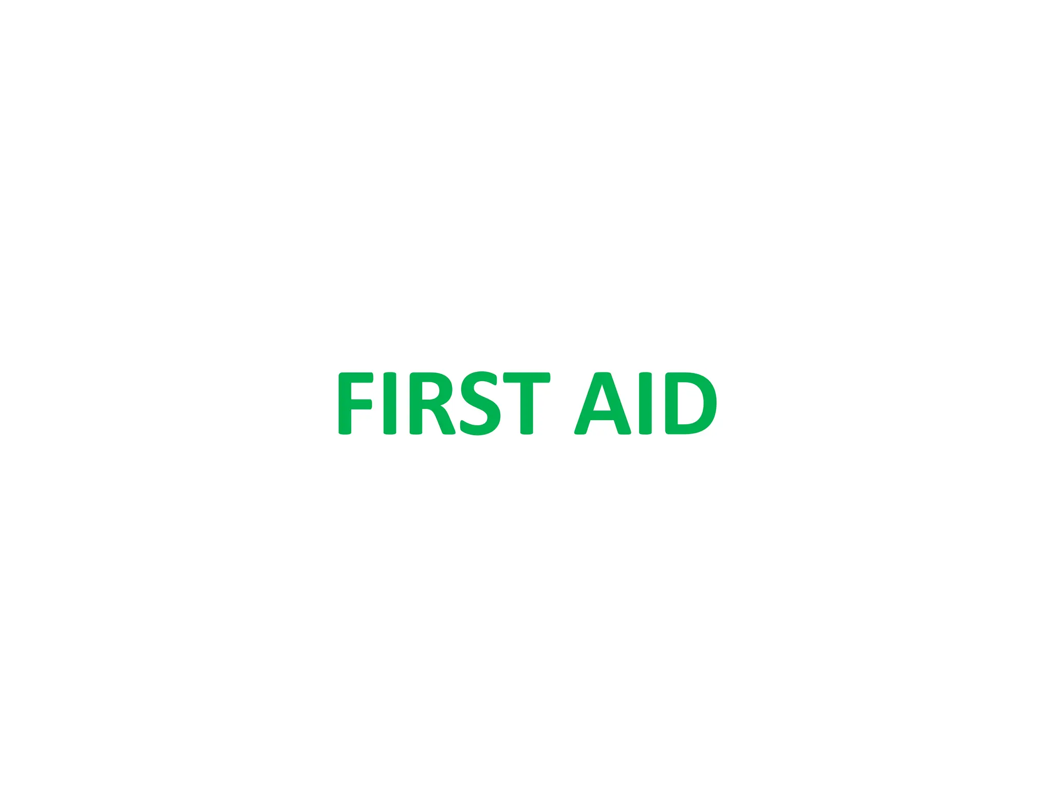First Aid- Risk Management as Applied to Safety Security and Sanitation ...