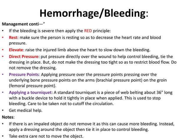 First Aid- Risk Management as Applied to Safety Security and Sanitation ...