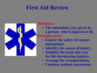 First Aid First Aid First Aid First Aid First Aid First Aid | PPT
