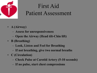 First Aid First Aid First Aid First Aid First Aid First Aid | PPT
