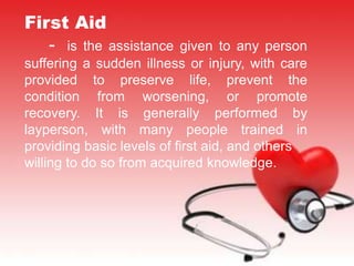 First aid 1 | PPTX