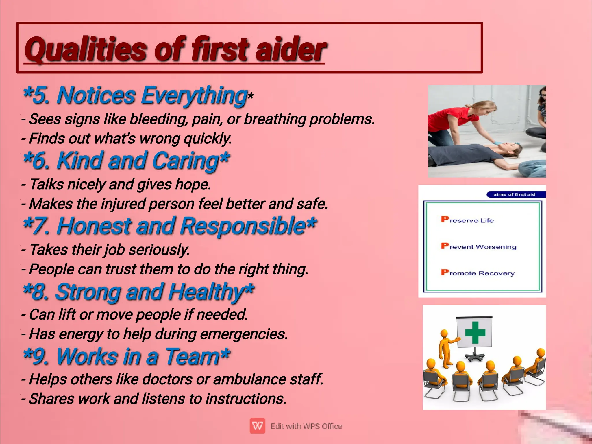 First aid definition and importance and first aid kit | PDF