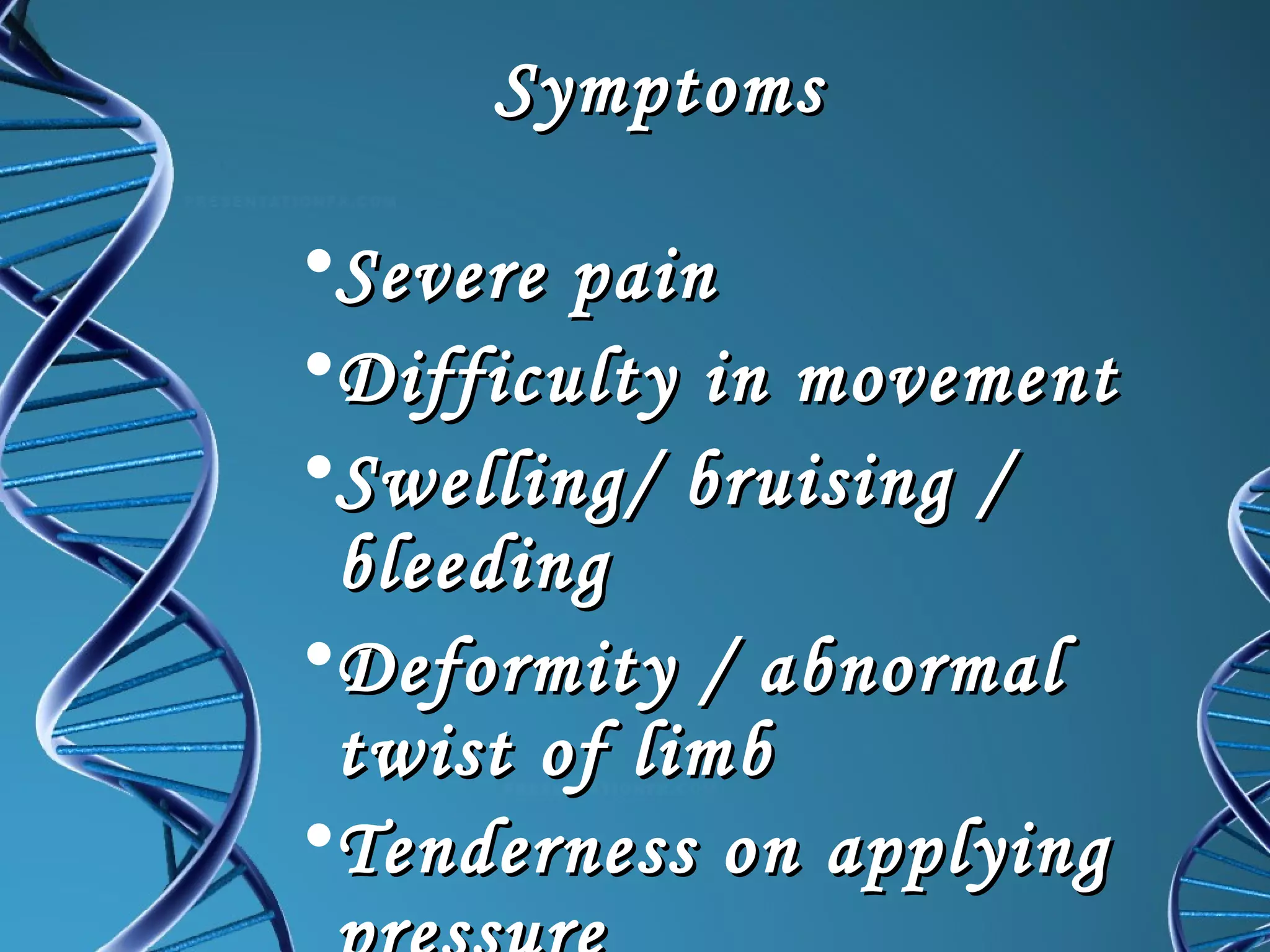First aid for fracture | PPT