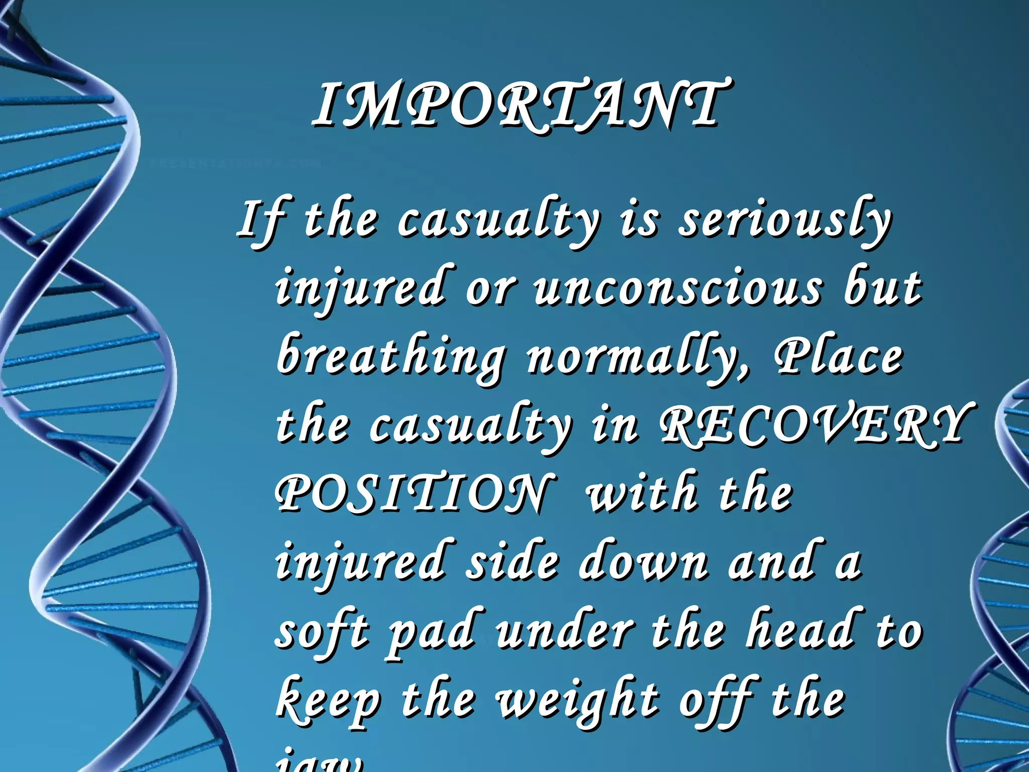 First aid for fracture | PPT