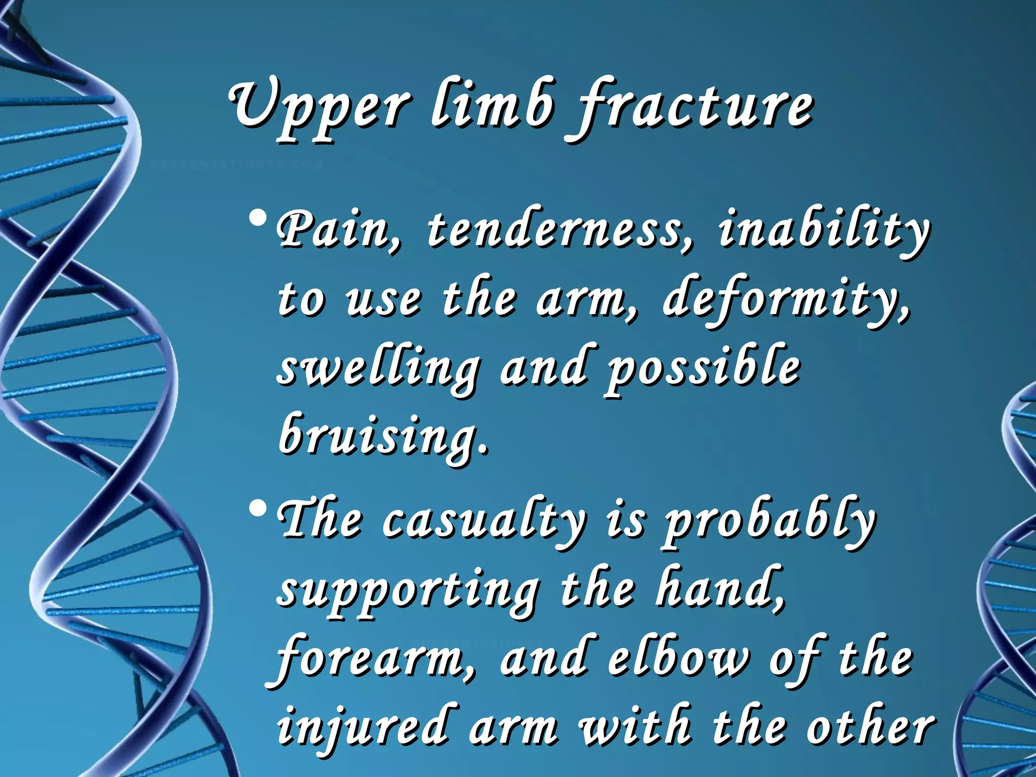 First aid for fracture | PPT