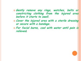 First ai d 4 burn | PPT