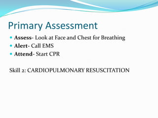 First Aid and CPR | PPTX