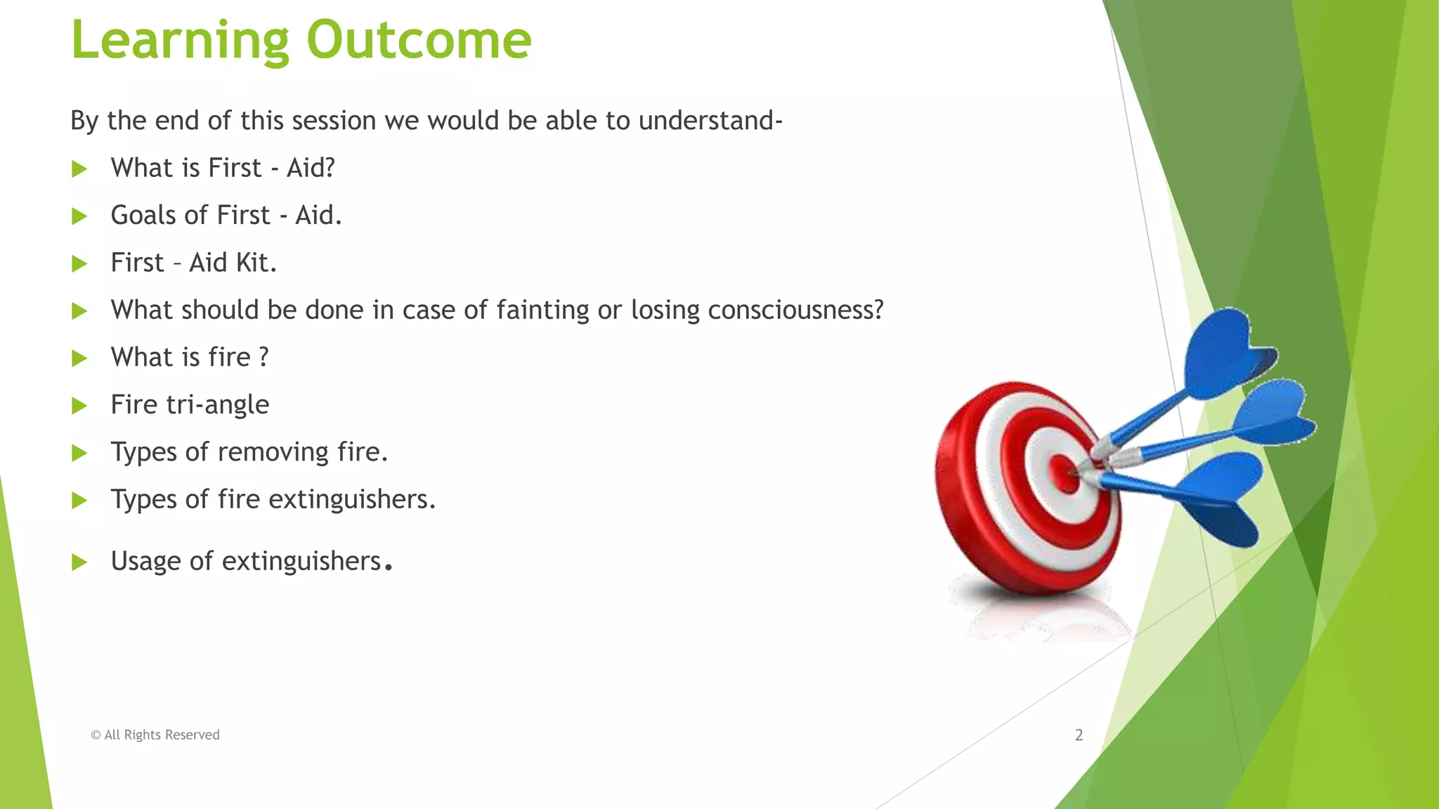 First Aid And Fire Fighting Systems | PPTX