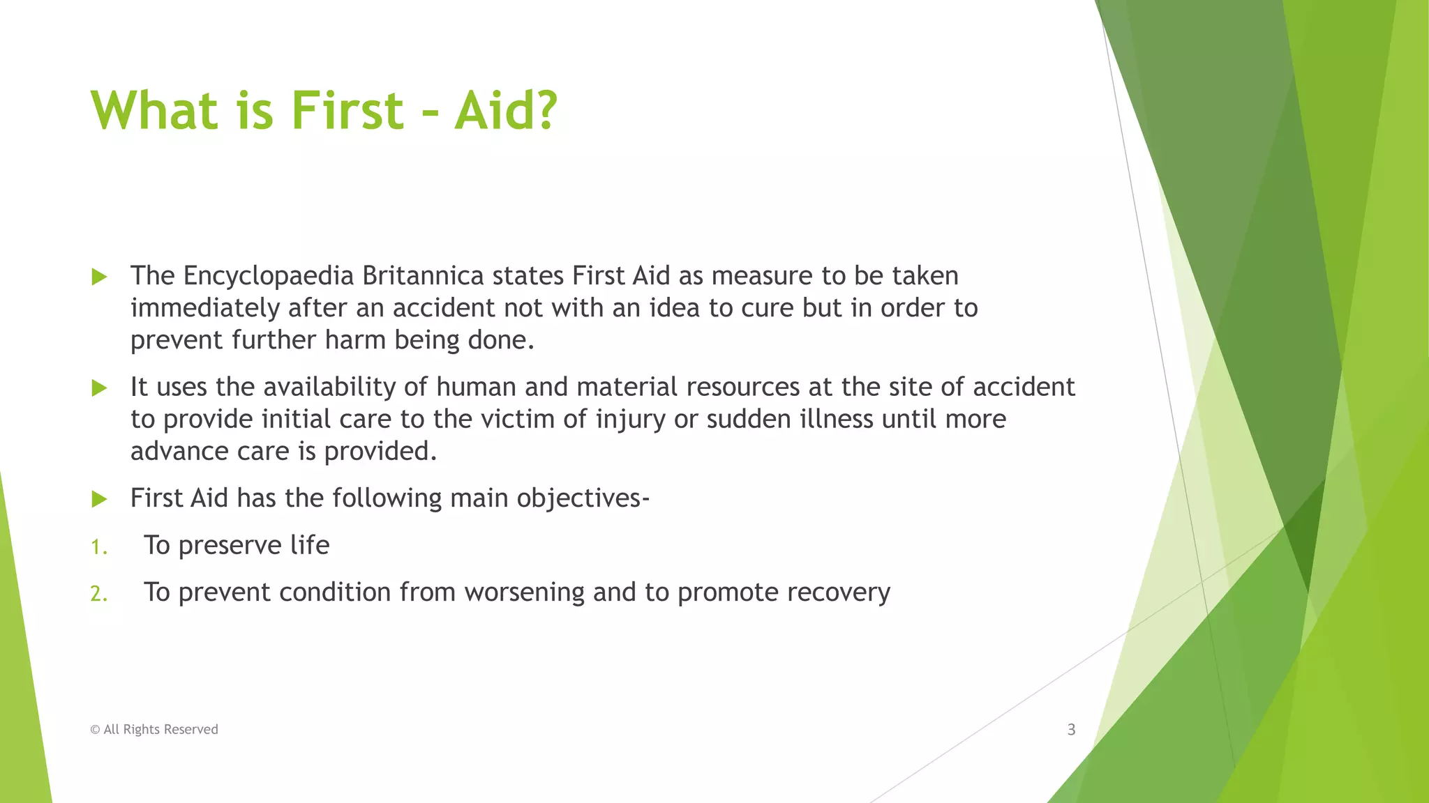 First Aid And Fire Fighting Systems | PPTX