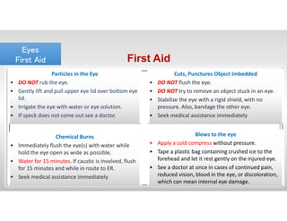 First Aid and Medical Services | PPT