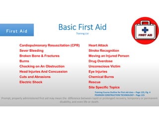 First Aid and Medical Services | PPT