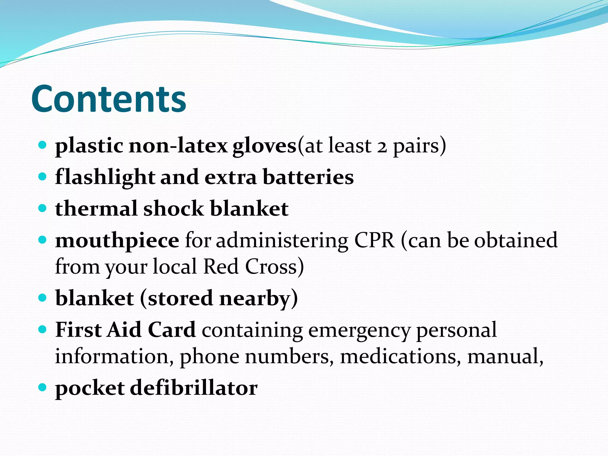 First aid and physical exercise | PPTX