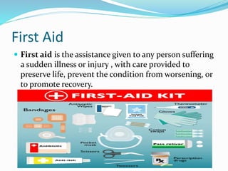 First aid and physical exercise | PPTX