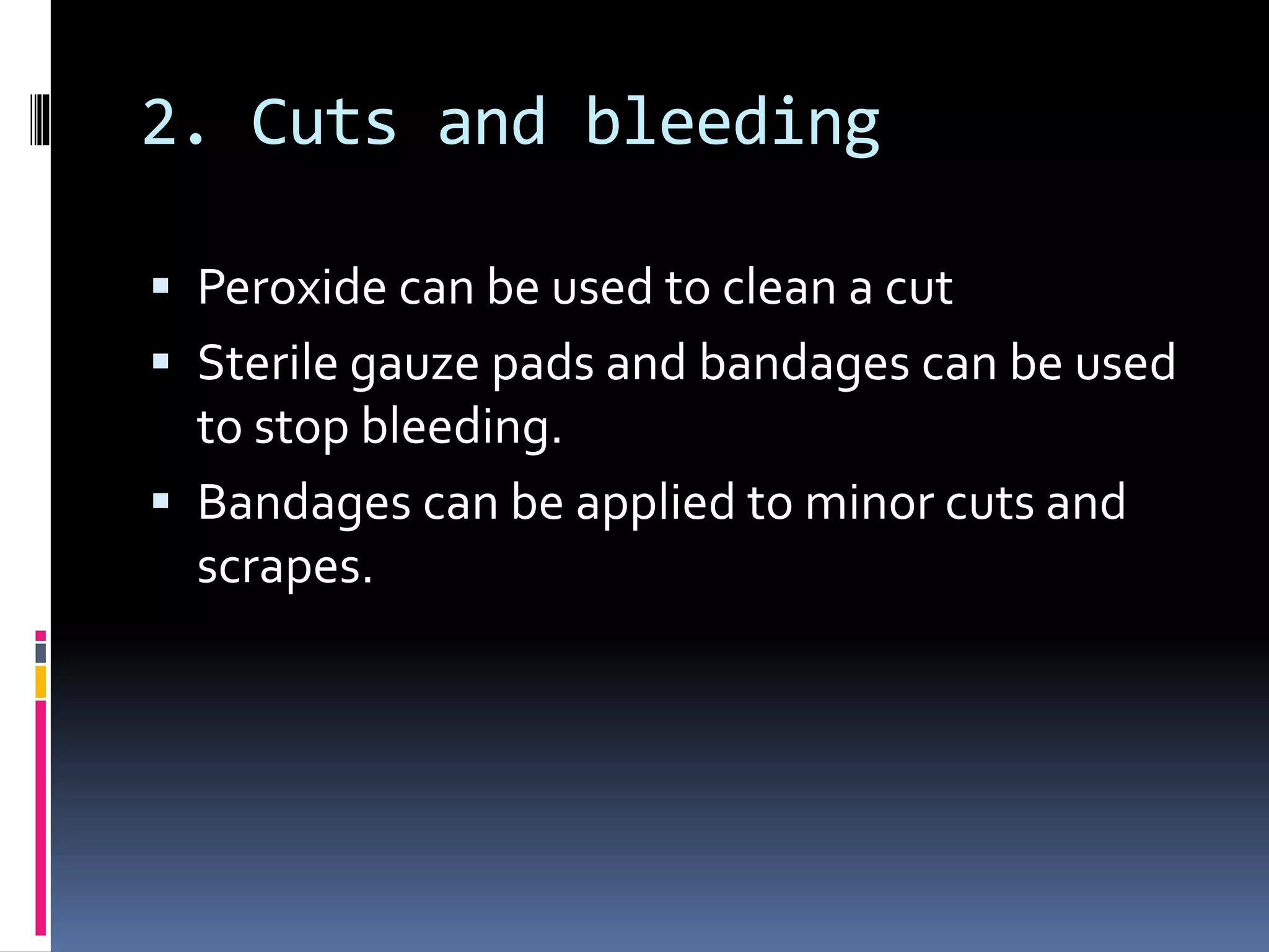 First aid assignment | PPTX