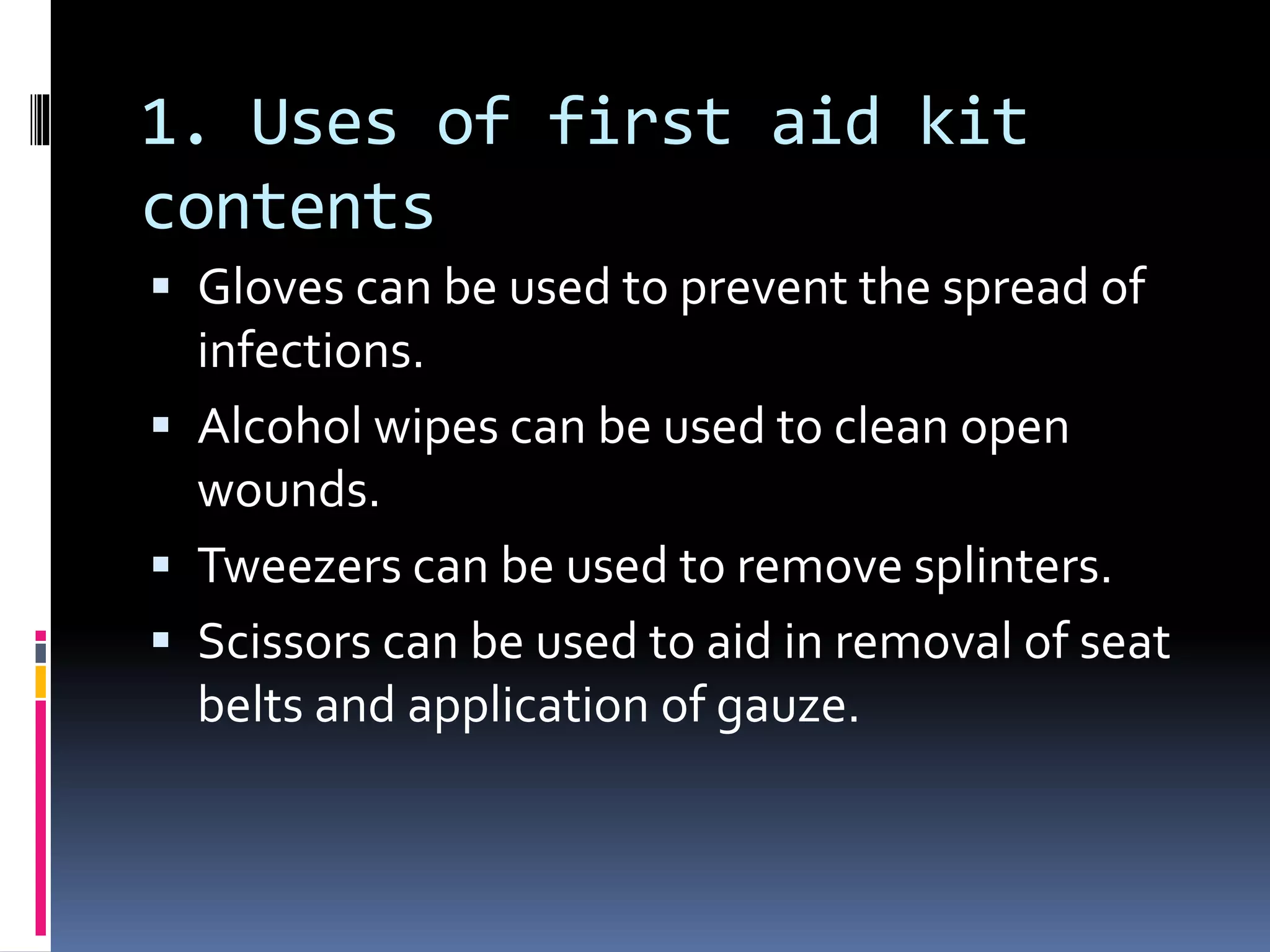 First aid assignment | PPTX