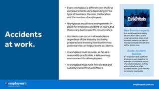 First Aid In The Workplace | Employsure | PDF