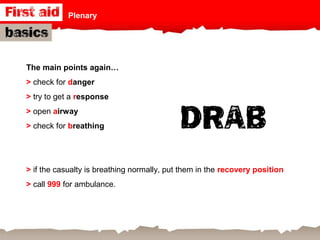 First aid basics 1 ppt | PPT