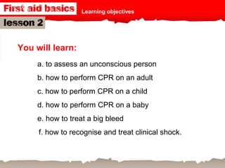 First aid basics 2 ppt | PPT