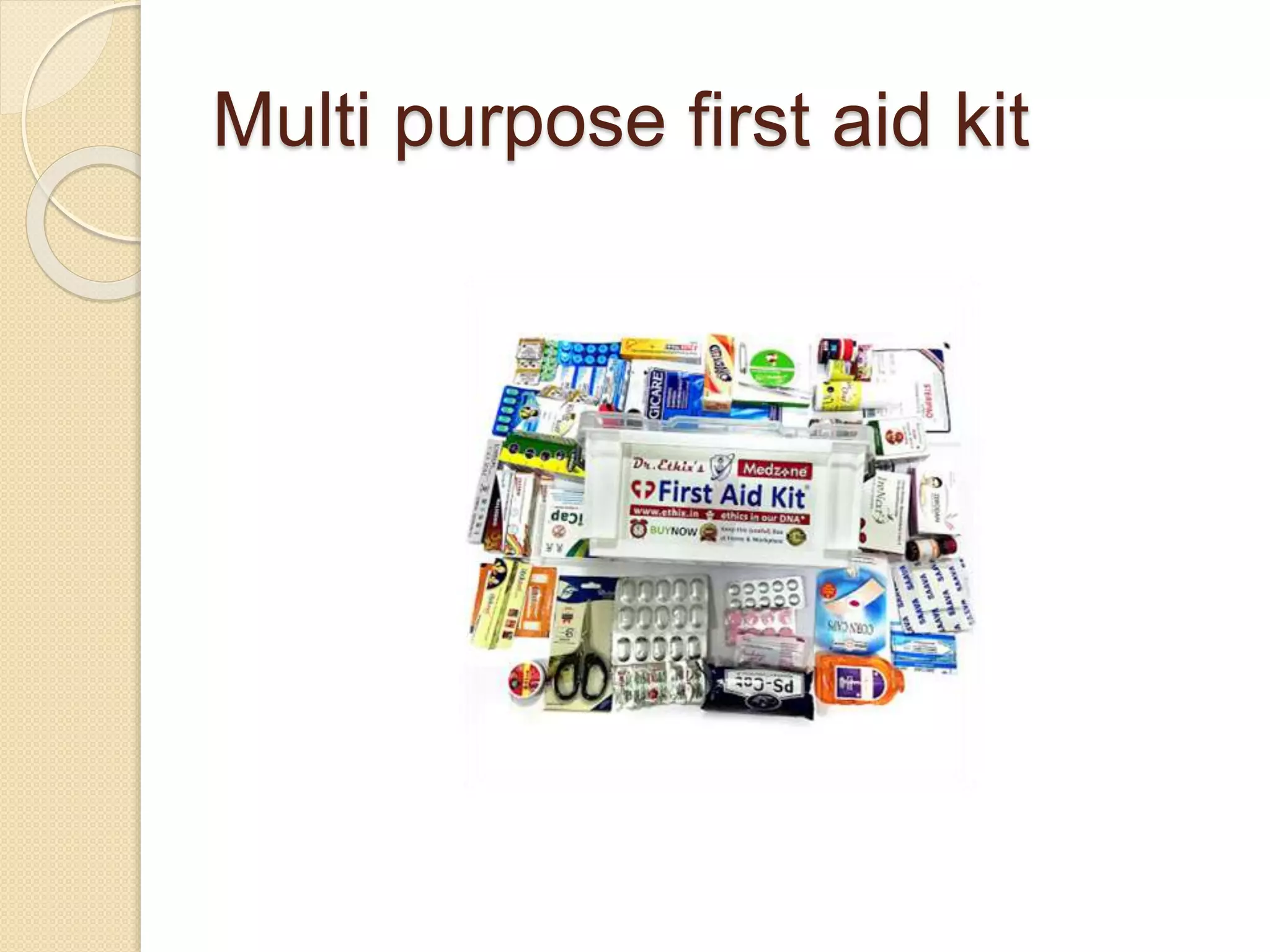 First aid kit box | PPTX