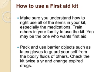 First aid kit box | PPTX