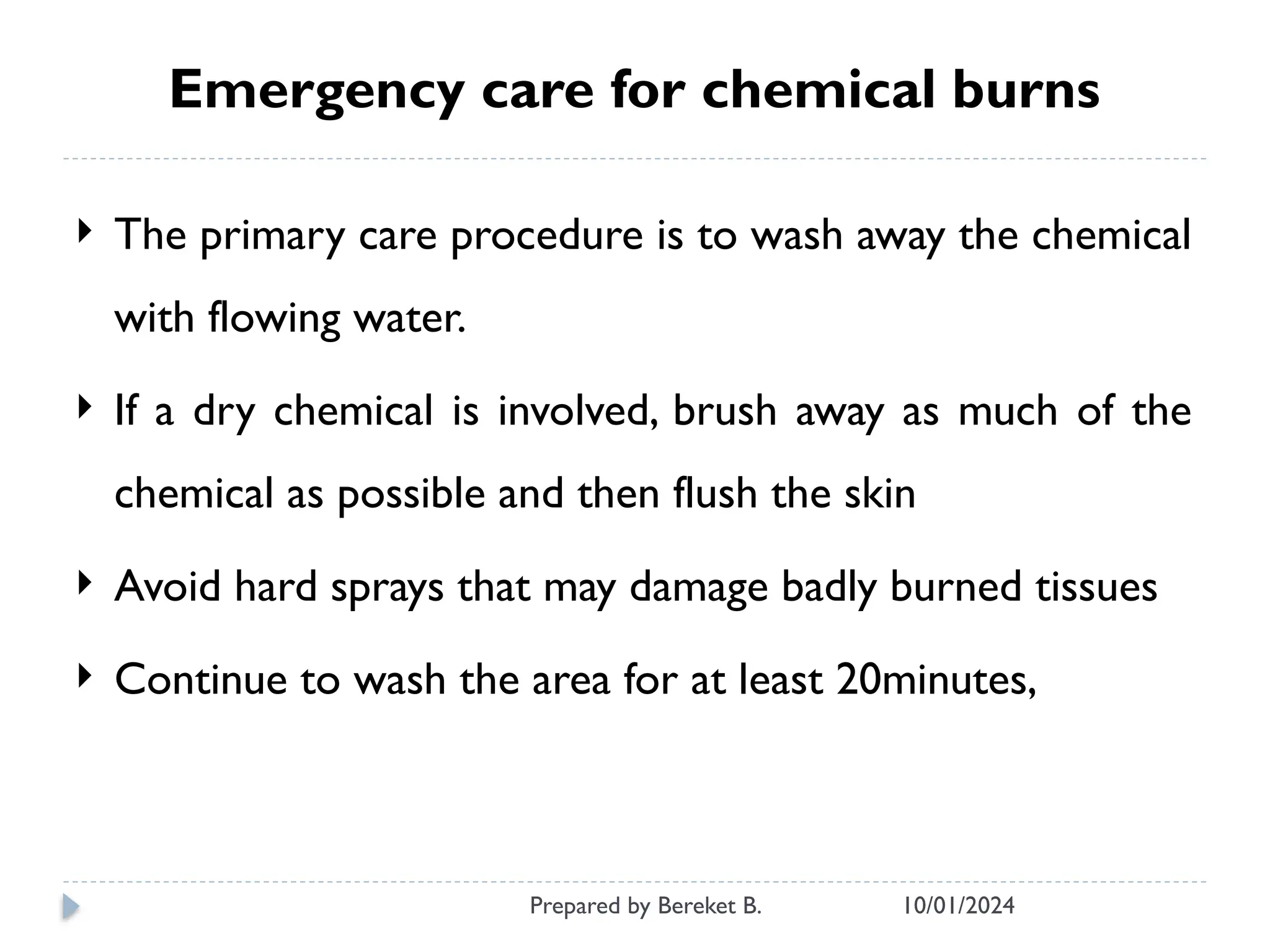 First aid Burn for health science students pptx | PPTX